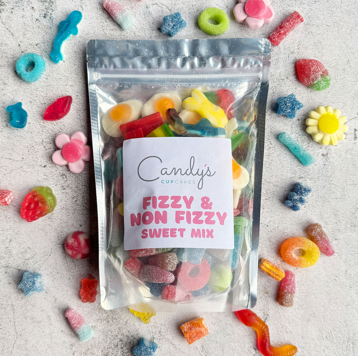 Fizzy & Non-Fizzy Sweet Mix (500g) | Candy's Cupcakes