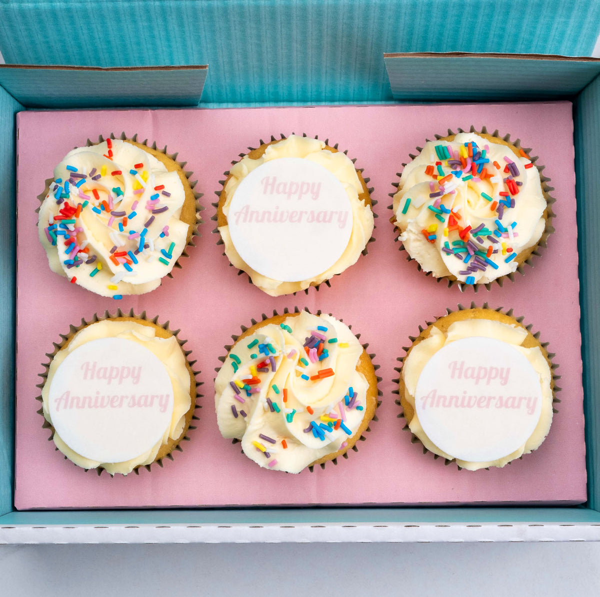 Anniversary Cupcakes (Personalised) | Candy's Cupcakes