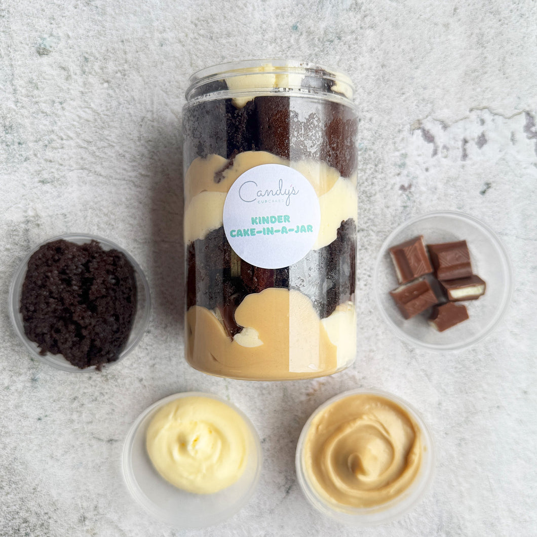 Kinder Bar Cake-in-a-Jar | Viral TikTok Product | Candy's Cupcakes