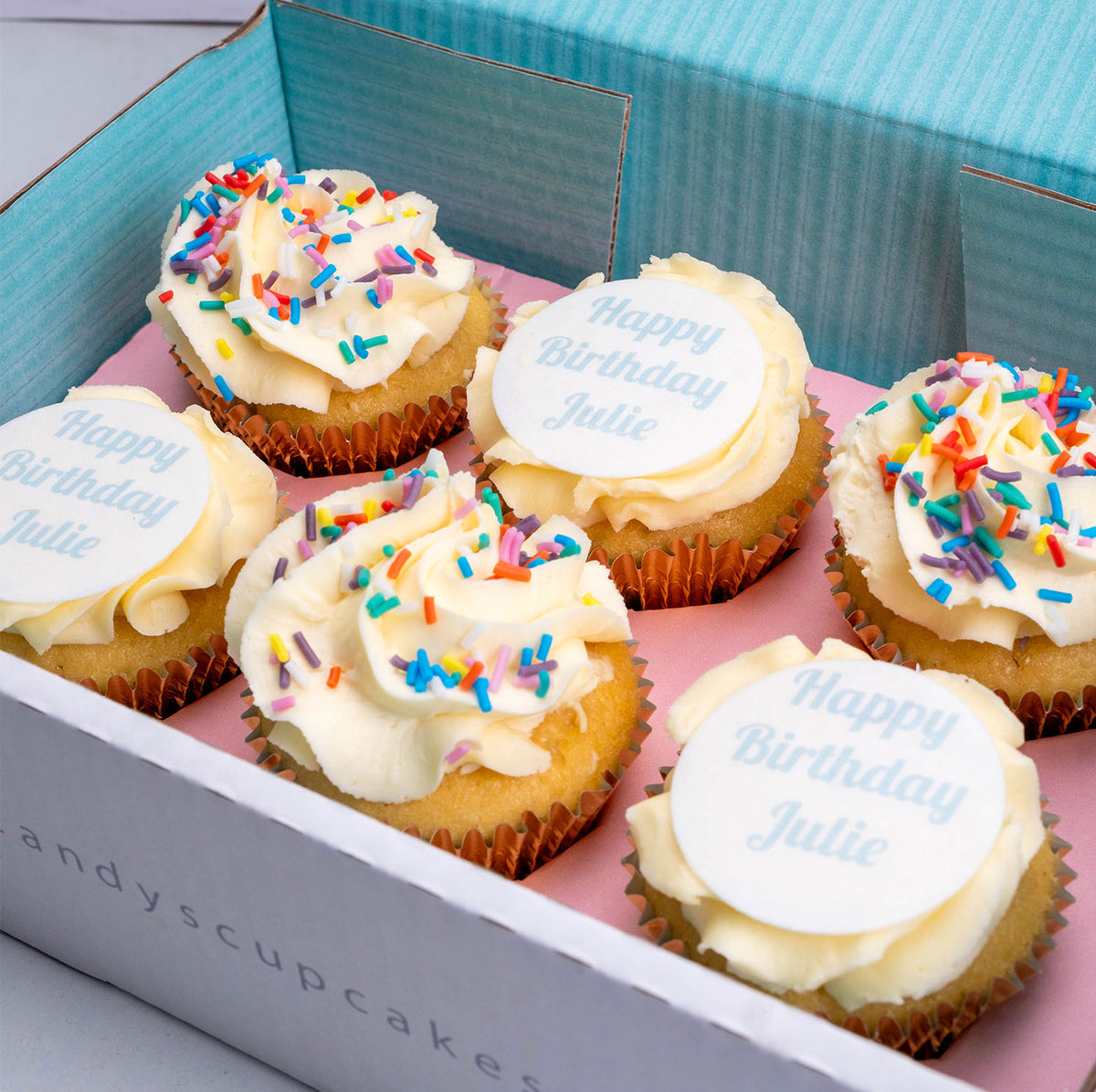 Happy Birthday Cupcakes (Personalised) | Candy's Cupcakes