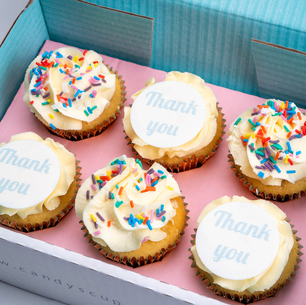 Gluten-Free Thank You Cupcakes (Personalised) | Candy's Cupcakes
