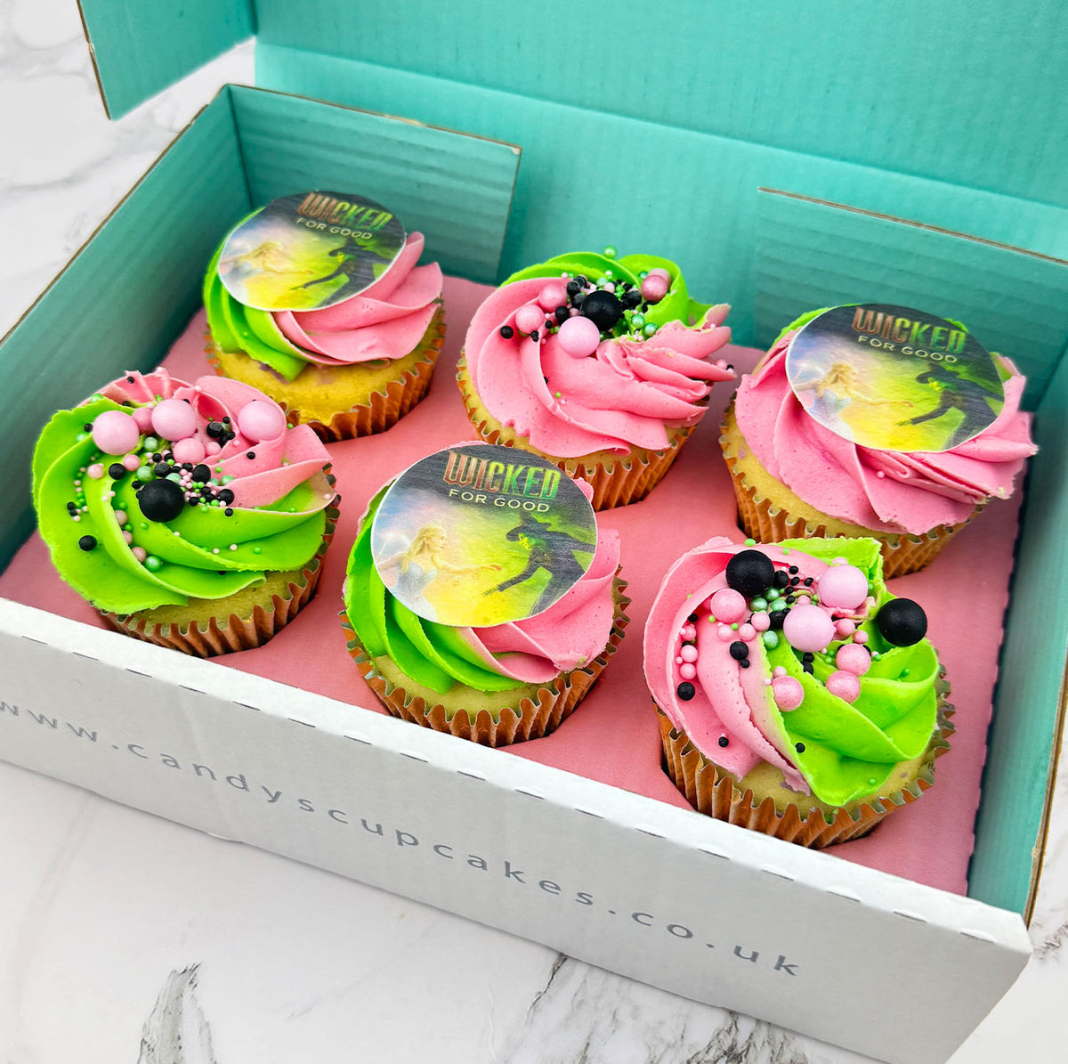 Wicked Cupcakes | Elphaba & Glinda Cupcakes – Candy's Cupcakes